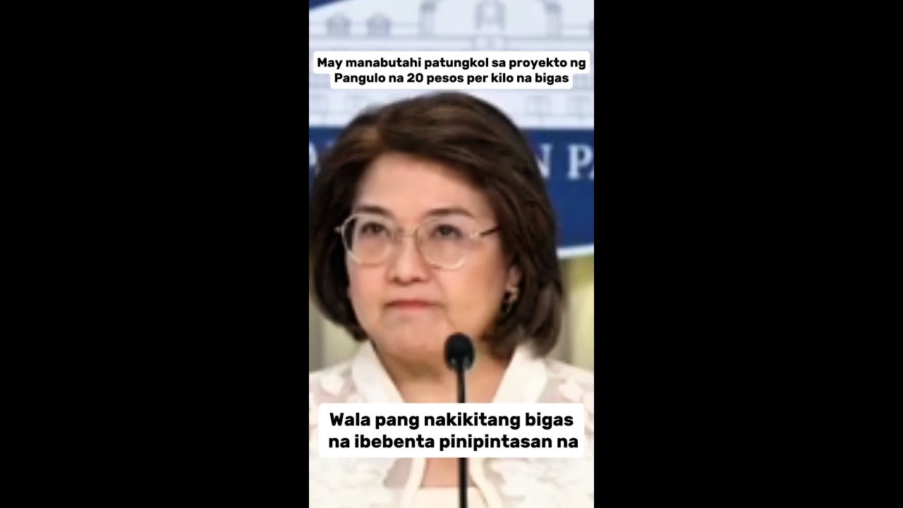 Walang pang nakikitang bigas na ibebenta pinipintasan na | 20 pesos ...