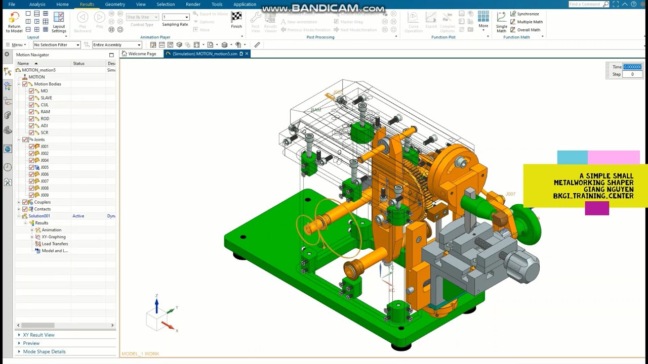 #NX_MOTION_A SIMPLE SMALL METALWORKING SHAPER - YouTube