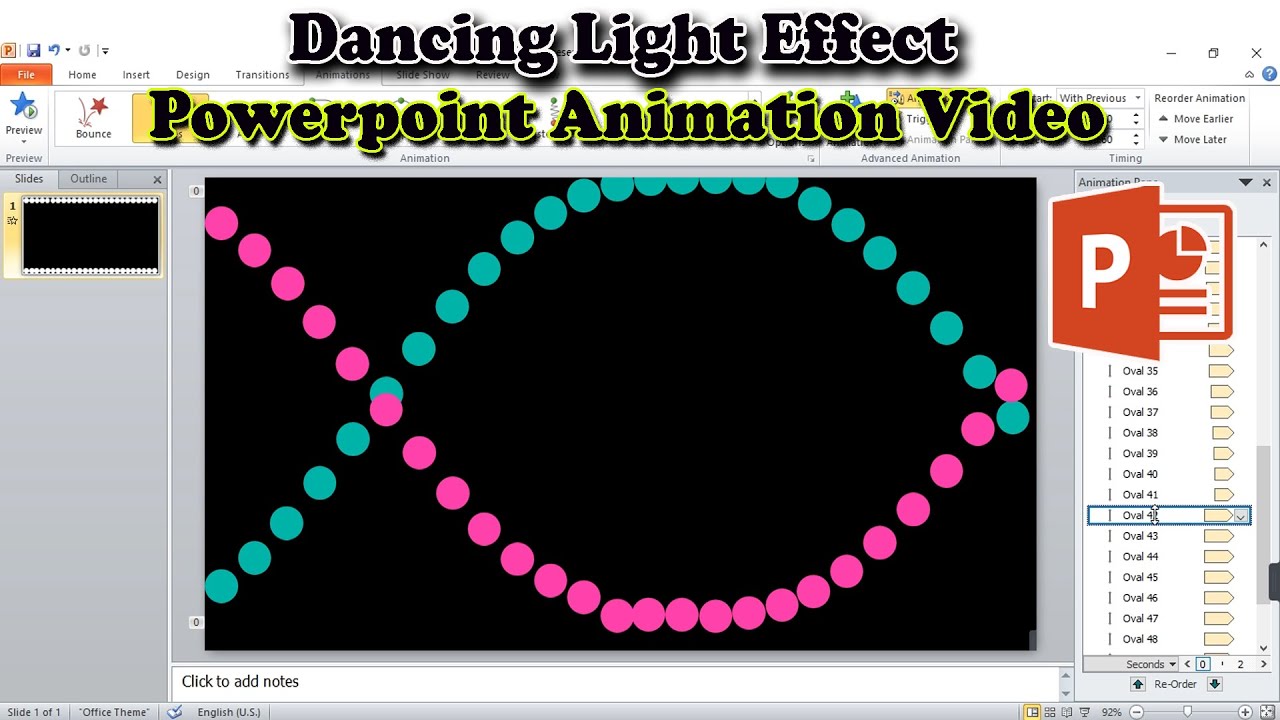 Dancing Light Animation in Powerpoint | Light animation in powerpoint ...