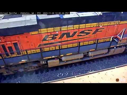 BNSF 6835 with a UP and CN In Chehalis - YouTube