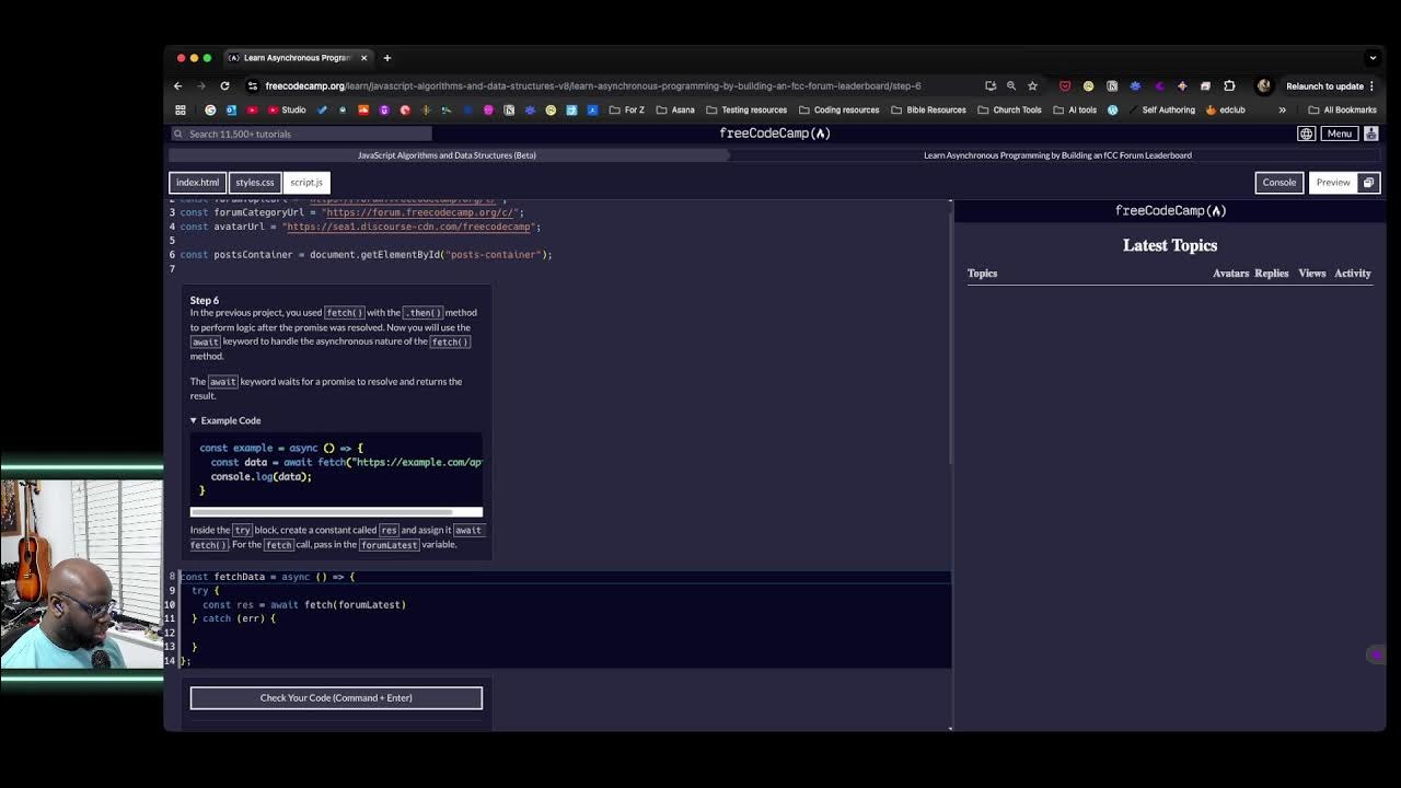 Turning Up Day 350 Building a leaderboard with Asynchronous Javascript pt 3 - YouTube