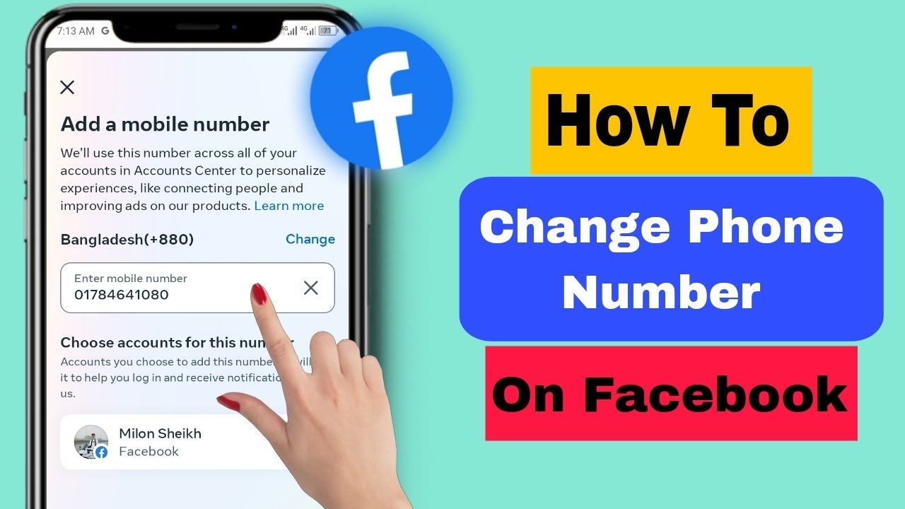 How to Change Phone Number on Facebook (2024) | Facebook Number Change ...