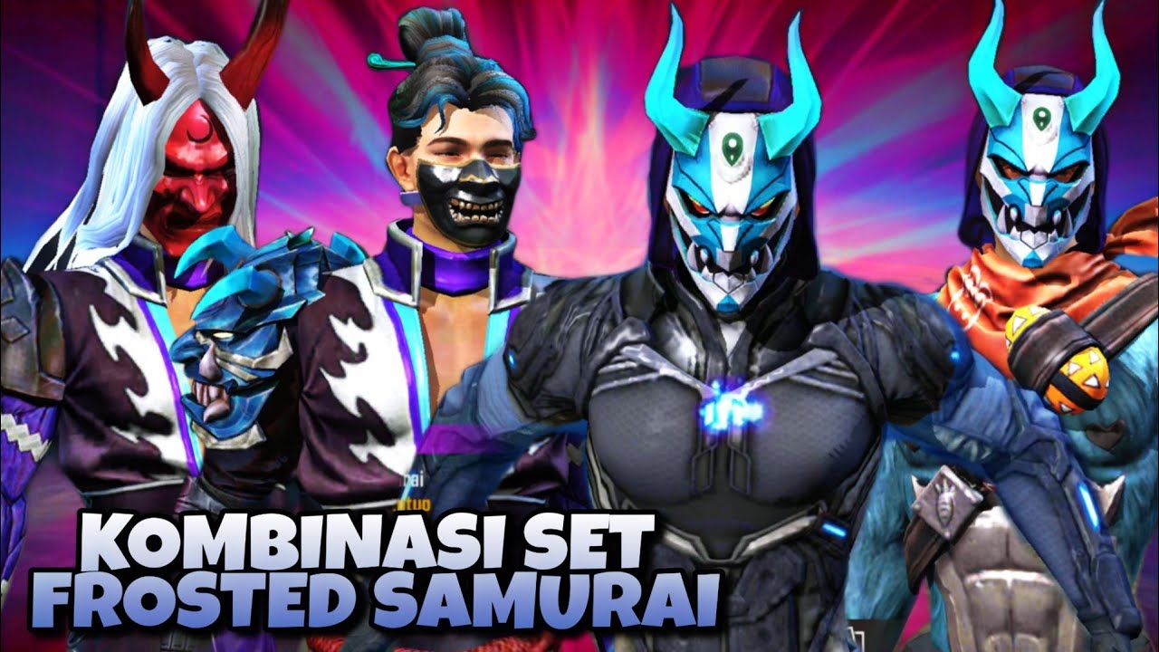 12 KOMBINASI SET PALING SANGAR DARI BUNDLE FROSTED SAMURAI || FREE FIRE ...