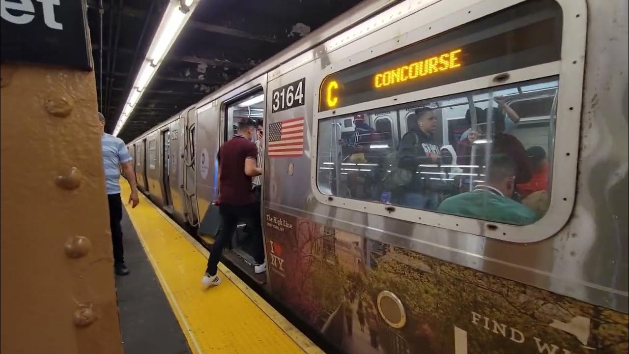 MTA NYCT Subway: Norwood-205 St Bound R179 (C) Train via the (D) Line at 145 Street - YouTube