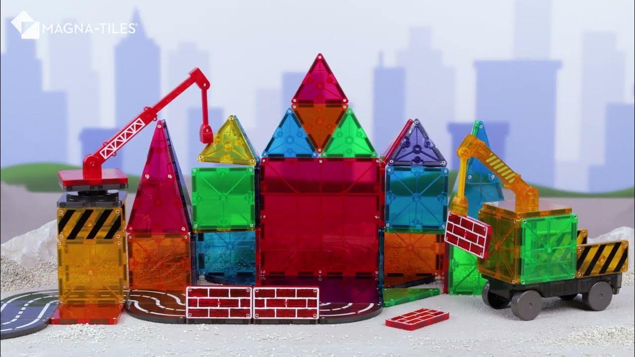 MAGNA-TILES® Builder 32-Piece Magnetic Construction Set - YouTube