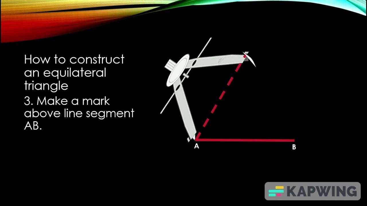 How to construct an equilateral triangle - YouTube