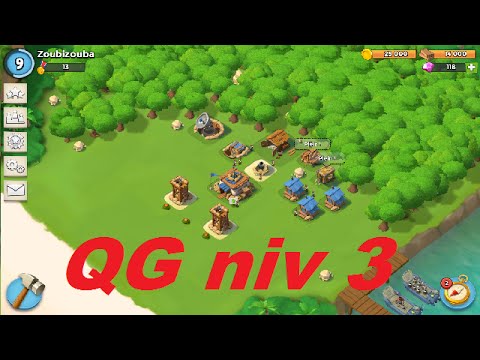 Boom Beach - Village pour QG niv. 3 - YouTube