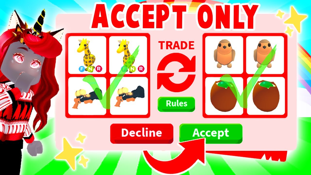 Accepting EVERY TRADE For 24 Hours No Matter What! In Adopt Me! (Roblox ...