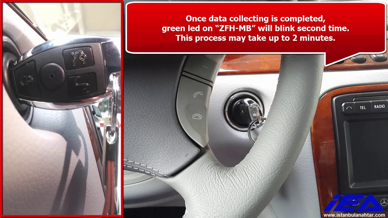 "MERCEDES-BENZ S 320L" 2003 YEAR KEY PROGRAMMING WITH ZFH-MB (EZS/EIS ...