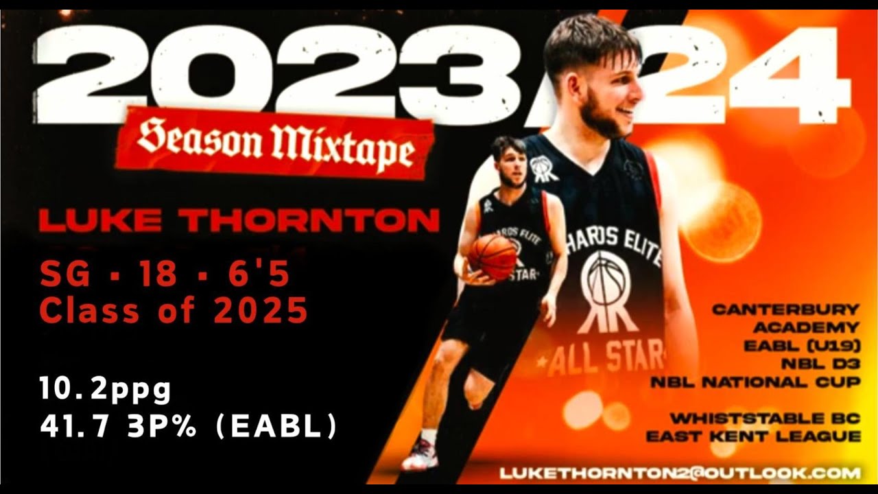 Luke Thornton 6'5 Wing / SG - Season Highlights 2023/24 - YouTube