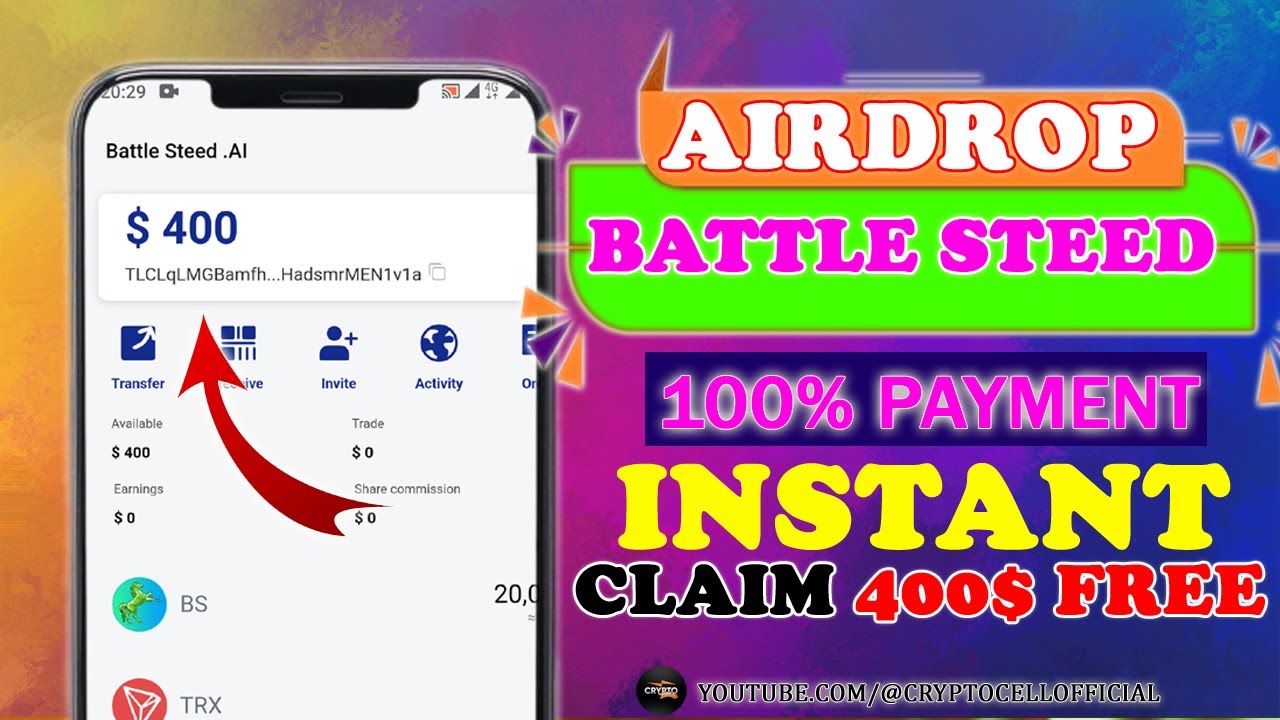 400$ Instant Claim Free Airdrop | Battle Steed AI Quantification ...