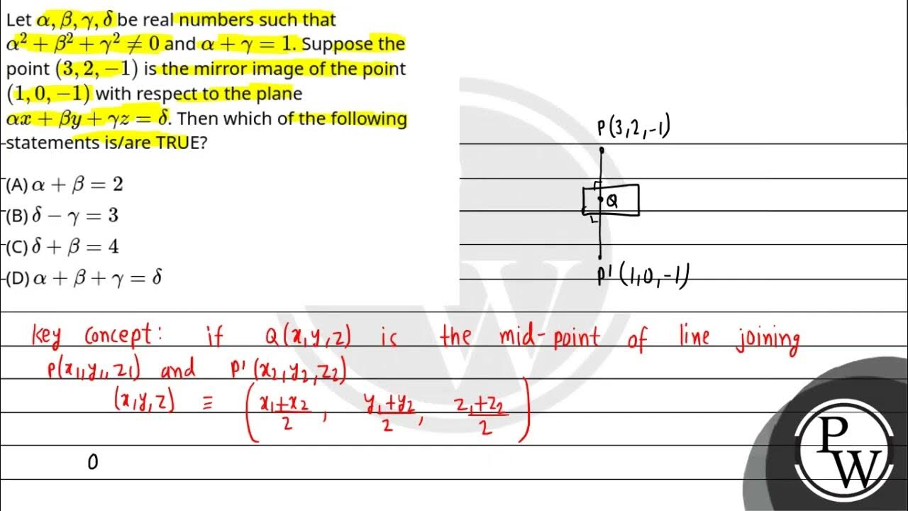 Let \\(\\alpha, \\beta, \\gamma, \\delta\\) be real numbers such that ...