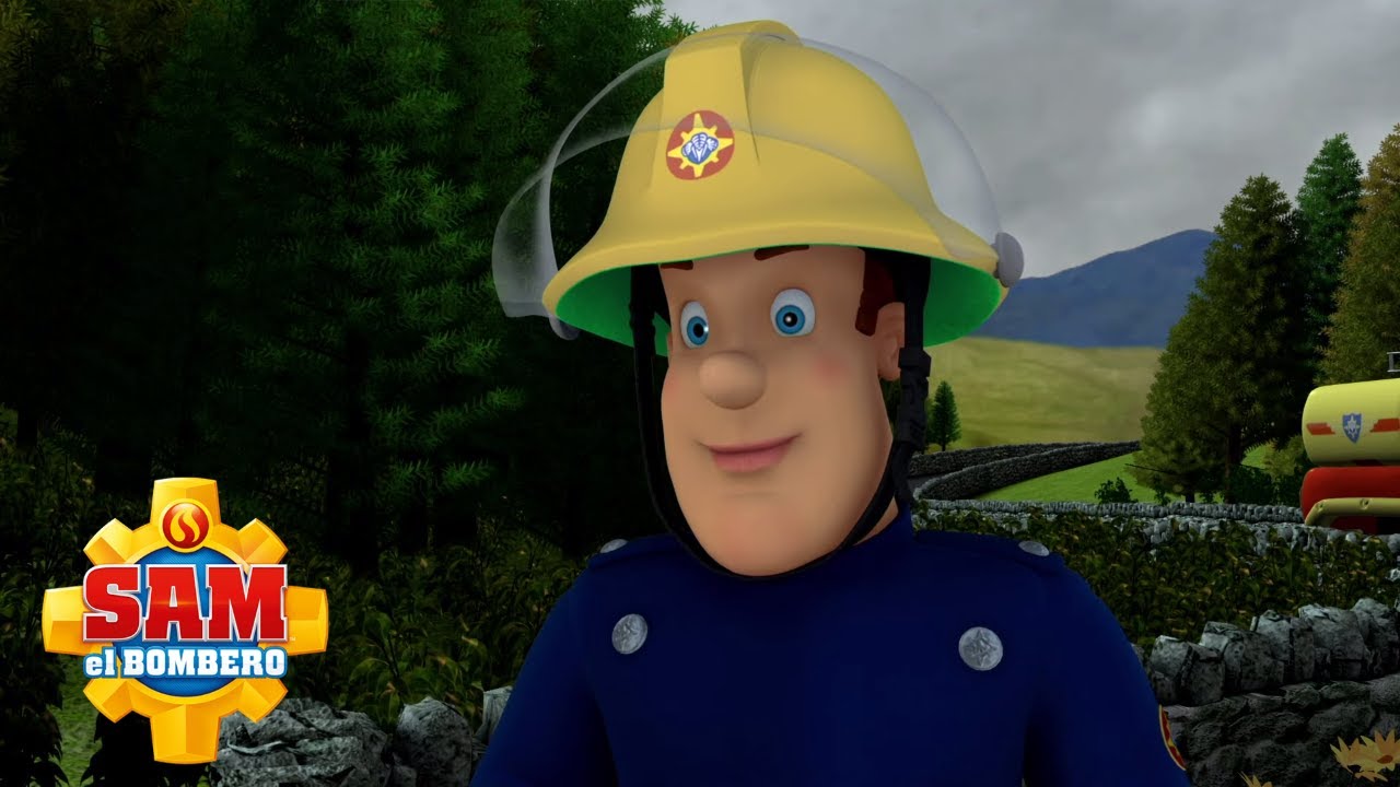 El Bombero Sam | ¡Apagando incendios forestales! | Rescates de bombero ...