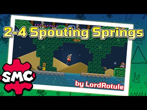 Super Mario Construct: 2-4 Spouting Springs by LordRotule - YouTube
