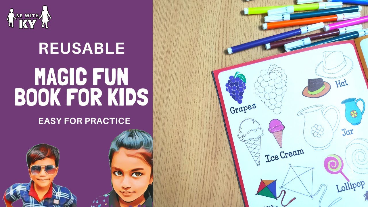 Magic Reusable Fun Learning Books for kids | Easy practice for kids ...