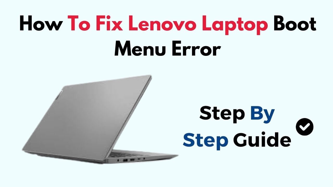How To Fix Lenovo Laptop Boot Menu Error - YouTube
