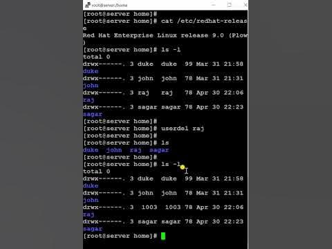 Delete User in Linux 🤔 | RHEL/CentOS/Ubuntu #linuxtraining #linux #trending #shorts # ...