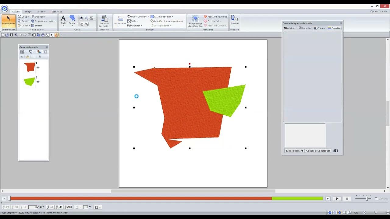 Comment enlever des superpositions avec le Pe design Brother. - YouTube