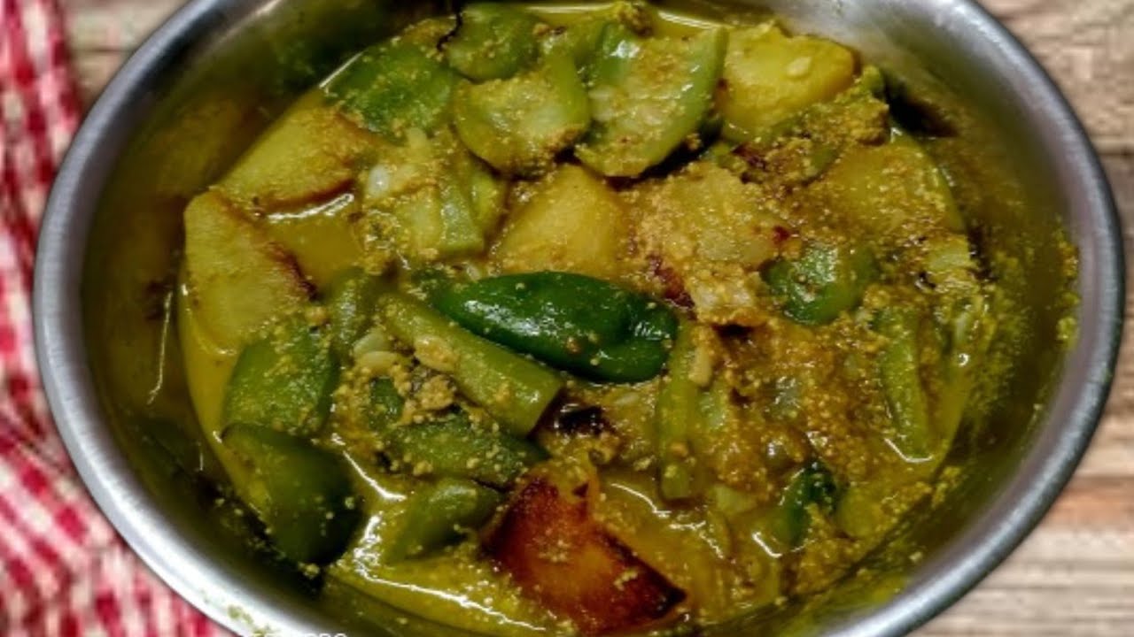 Niramish Jhinge Alu Posto Recipe | ঝিঙে আলু পোস্ত | Pure Veg | Turai ...