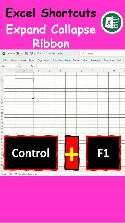 How to Collapse or Expand Ribbon in Excel using Shortcut Keys | Show Hide Ribbon in Excel - YouTube