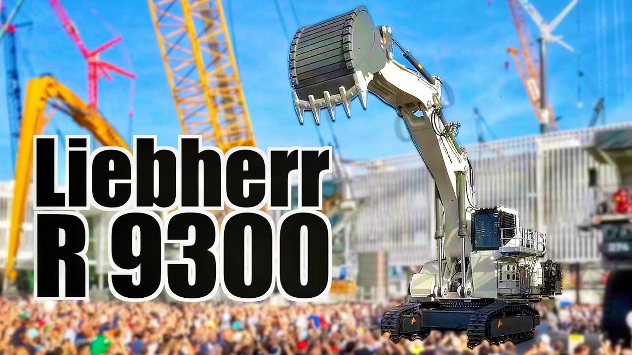 Liebherr R 9300 mining excavator at Bauma 2022 - YouTube