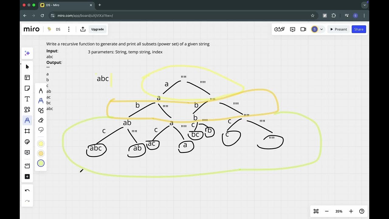 Generate Subsets of a Given String C++ - YouTube
