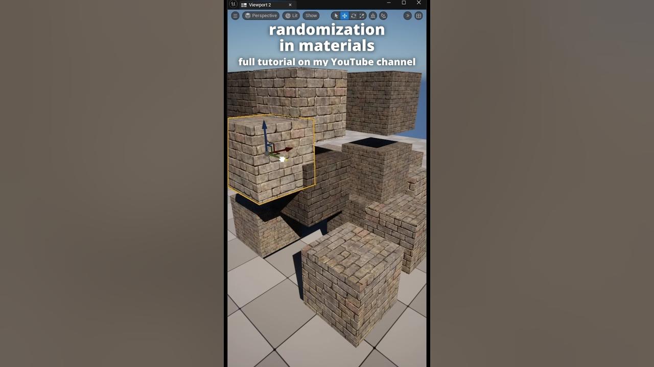 Randomizing materials based on their location in the world. #material #unrealengine #ue5 # ...