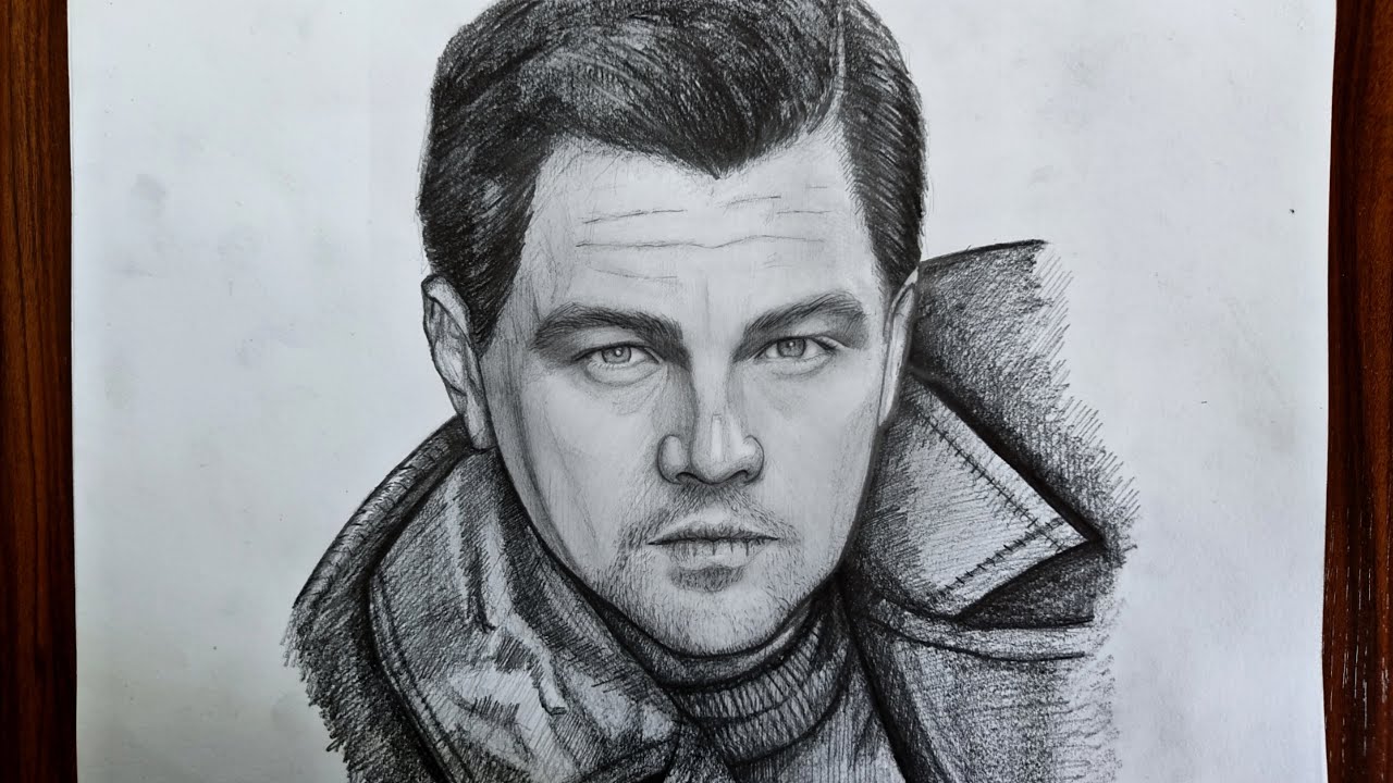 Pencil Drawing Leonardo Dicaprio | How to Draw Leonardo Dicaprio step ...