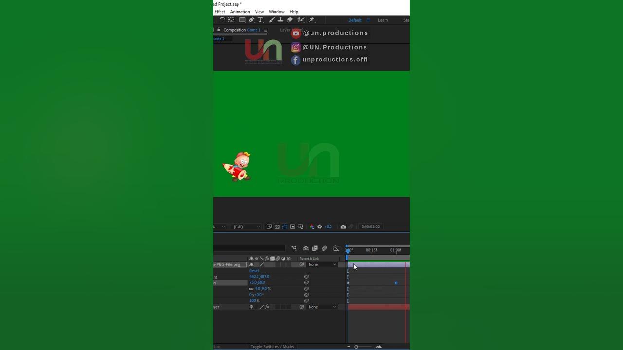 transform animate in after effects class 10.2 #shorts - YouTube