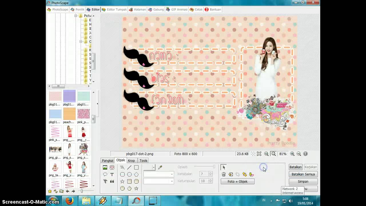 Cara membuat SONE ID Card dengan Photoscape - YouTube