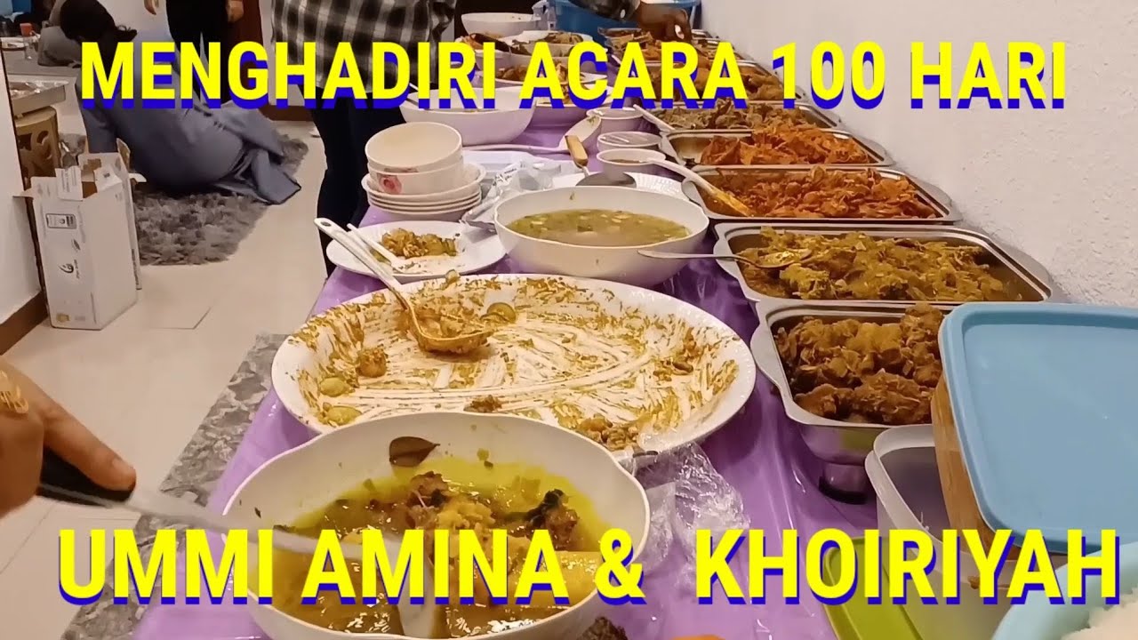 NENGHADIRI ACARA 100 HARI UMMI AMINA & KHOIRIYAH - YouTube