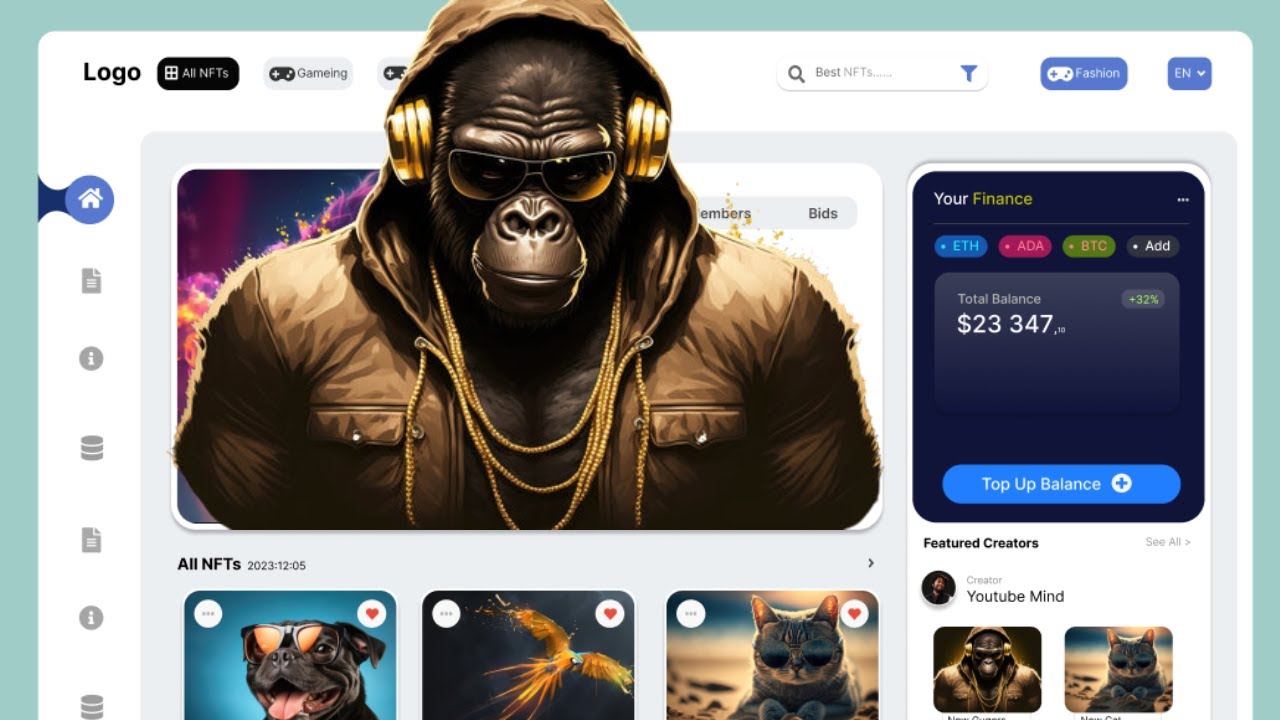 Figma UI Cool store web design | Figma Tutorial - YouTube