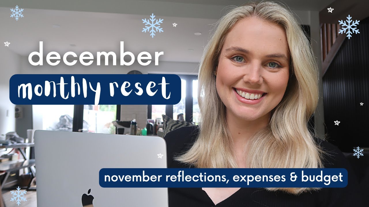 December Monthly Reset Routine 2023 | goal setting, November reflections & expenses | Plan with ...