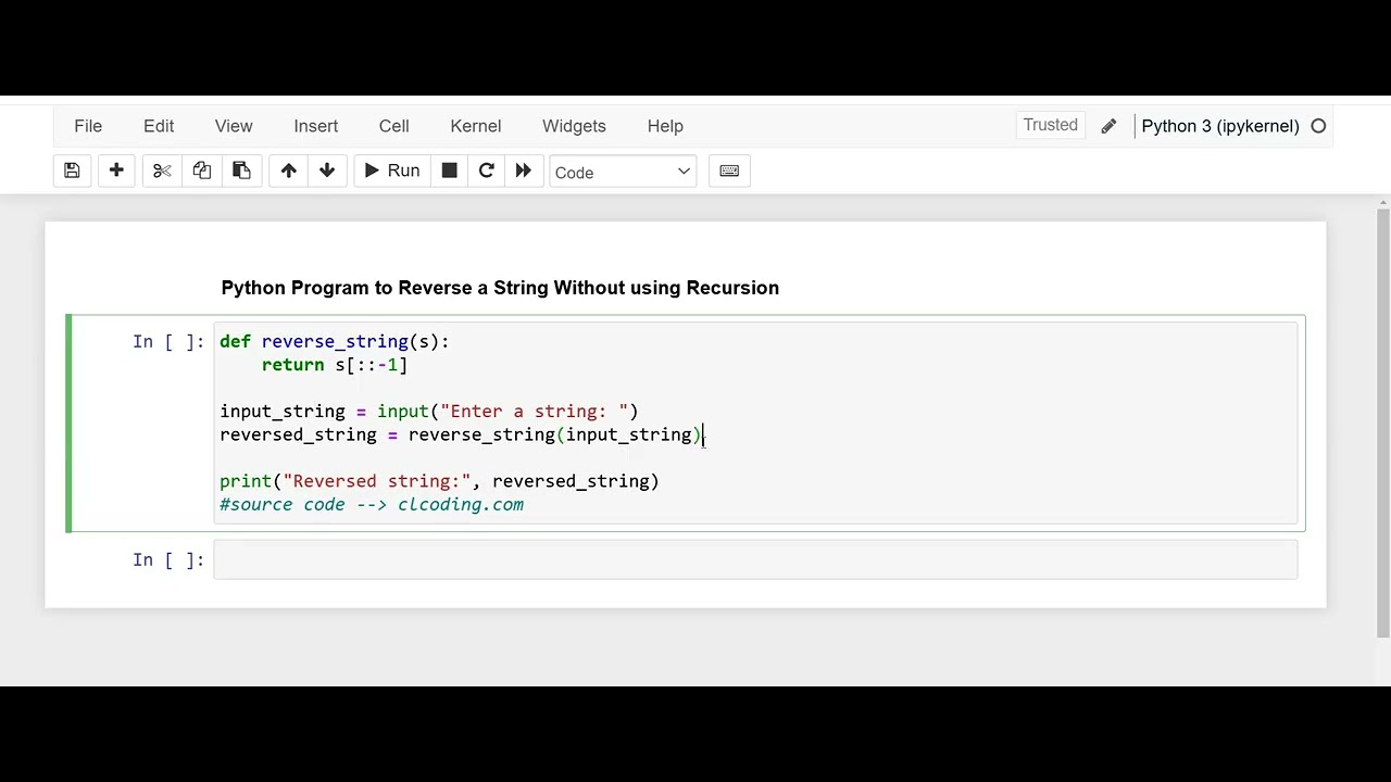 Day 69 Python Program To Reverse A String Without Using Recursion 7925