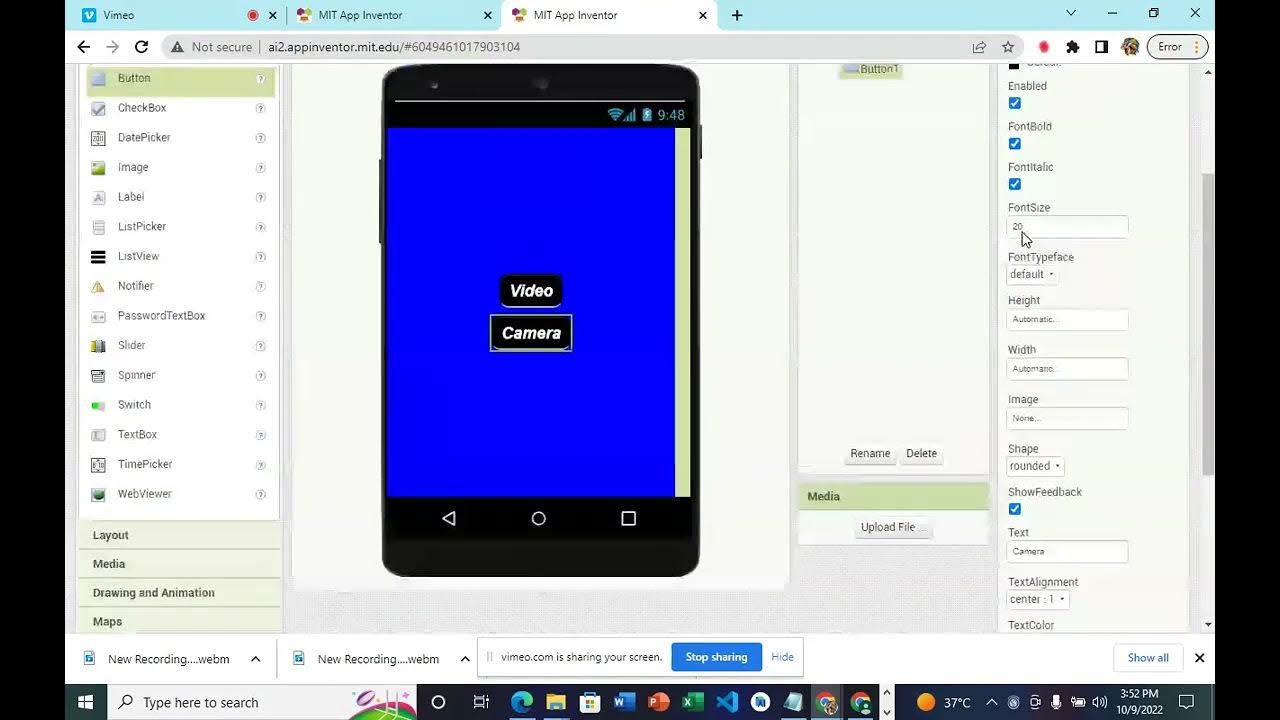 MIT App inventor Tutorial-2 - YouTube