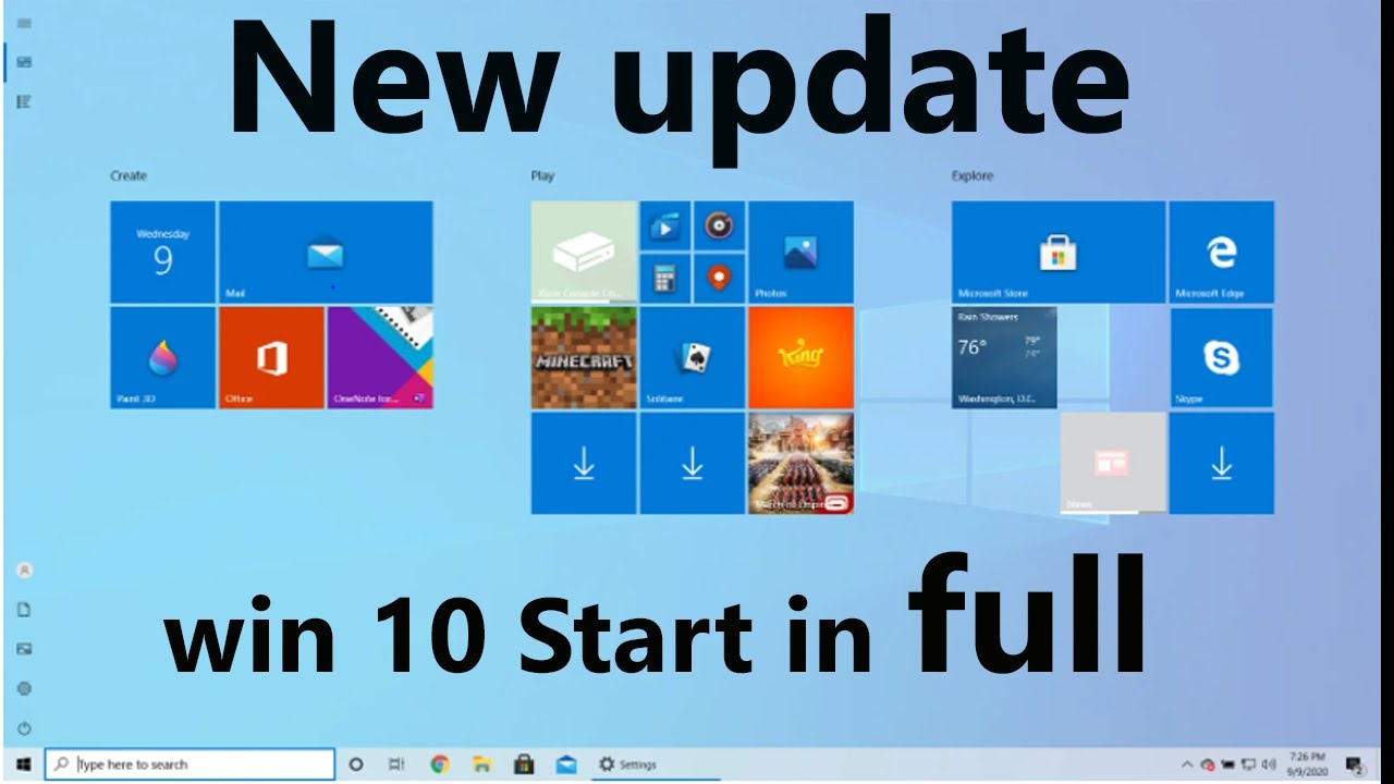 How to make the Start menu full screen in Windows 10 - YouTube