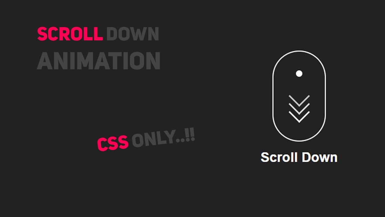 Mouse Scoll Down Animation Using Css Css Only Scroll Down Animation 8190
