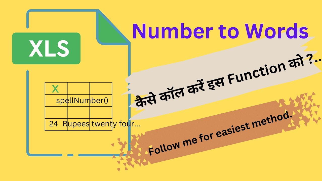 Convert Numbers Into Words In Excel Easy Vba Macro Tutorial Hindi