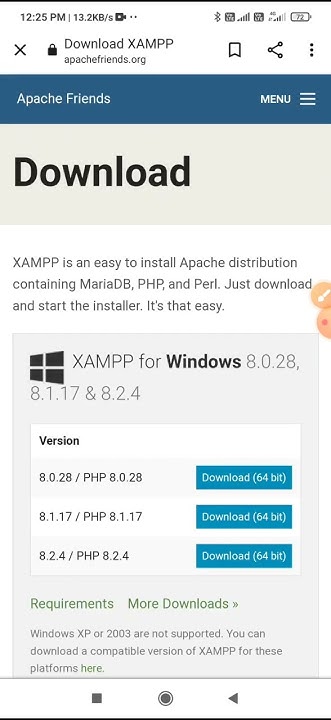 HOW TO DOWNLOAD XAMPP SERVER - YouTube