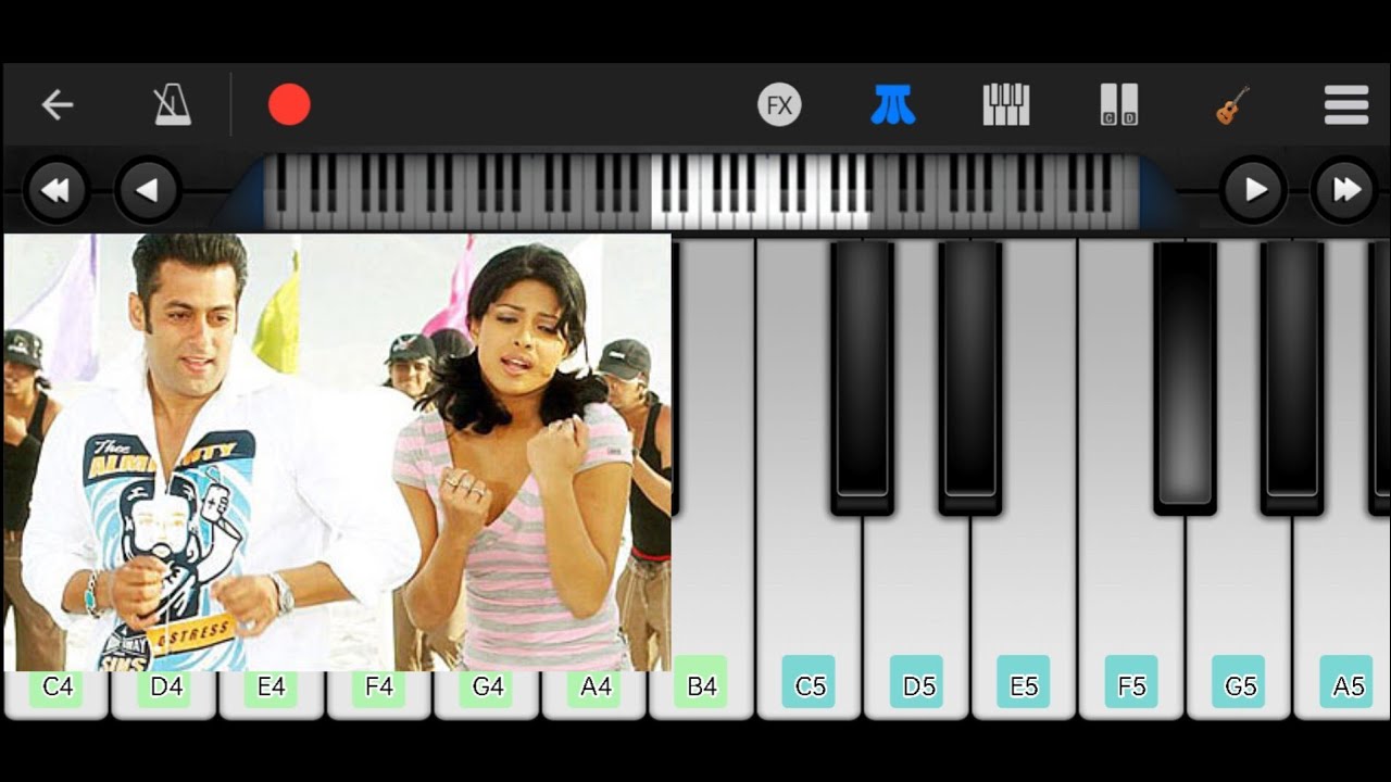 Tujhe Aksa Beach Ghuma Doon Song On Piano | Easy Piano Tutorial | God ...