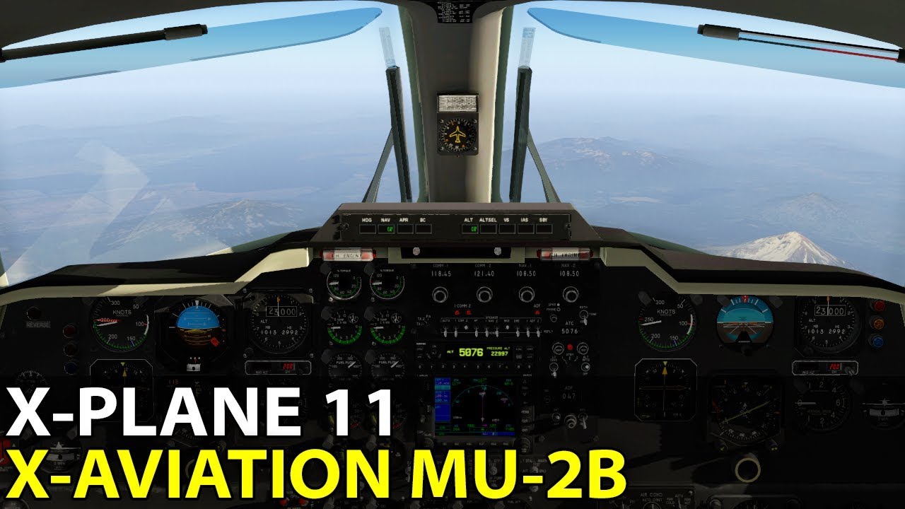 DME Arcs and Unstable Aircraft, X-Aviation Mitsubishi MU-2 in X-Plane ...