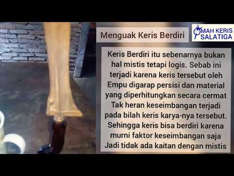 Menguak Rahasia Keris Berdiri - YouTube