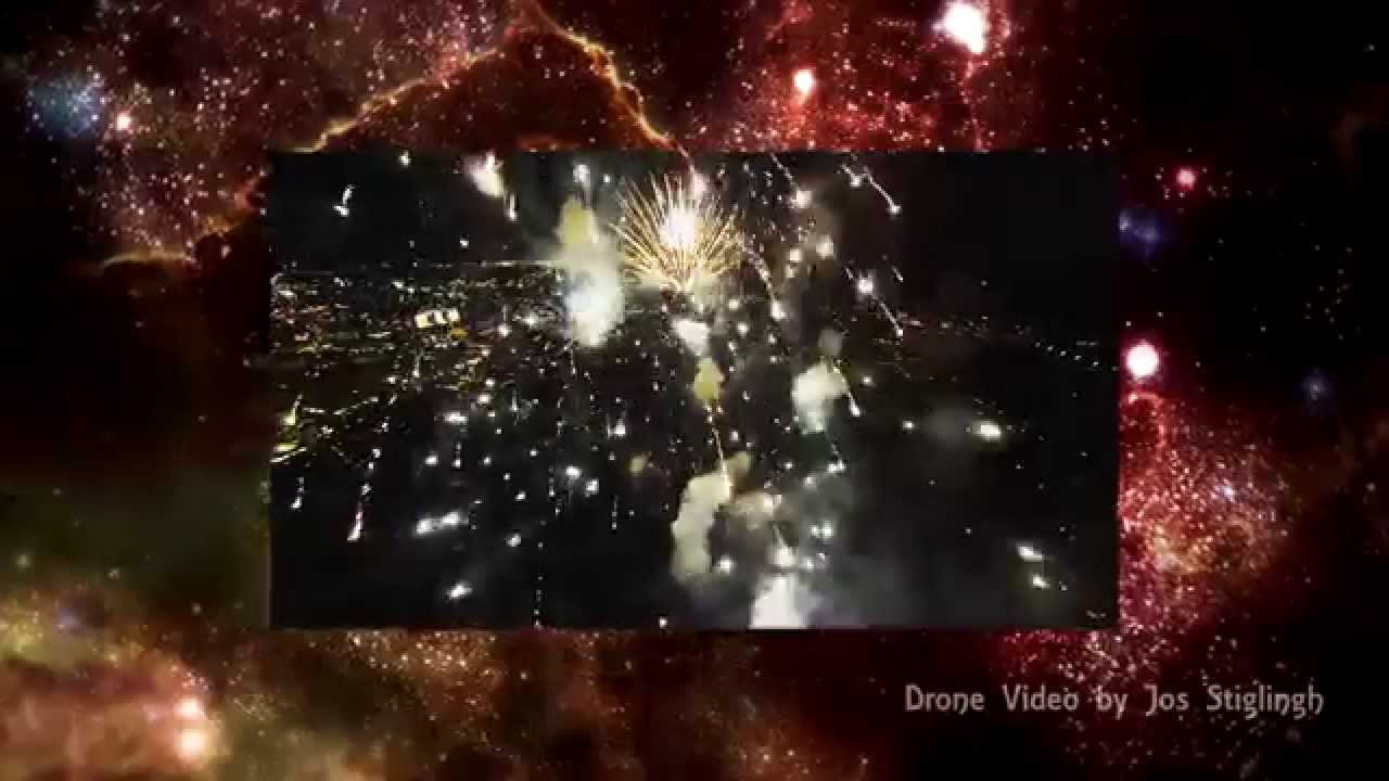 Drone Fireworks Mix 2 - View from Above and Inside the Explosions - YouTube