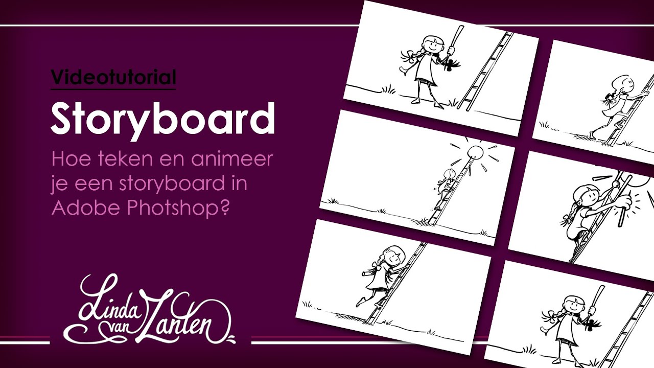 Een storyboard tekenen en animeren in Adobe Photoshop - YouTube