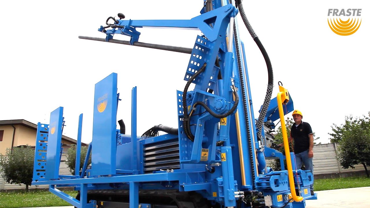 Drill Rig Fraste MULTIDRILL XL 170 for Water Well - YouTube