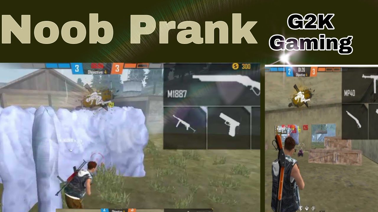 Noob Prank | Free Fire | New Game Video | #G2KGaming - YouTube