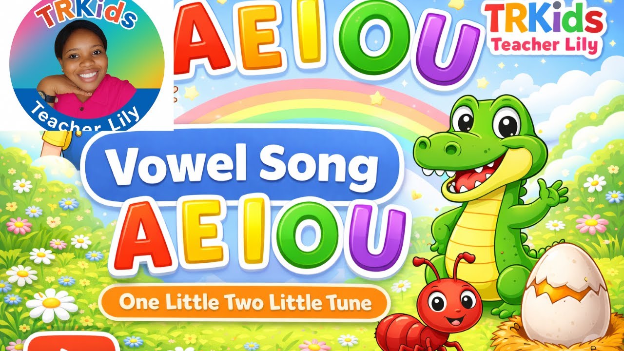 Vowel Song AEIOU🎶| One Little Two Little Tune🎶|Phonics Song🎶|TRKids ...