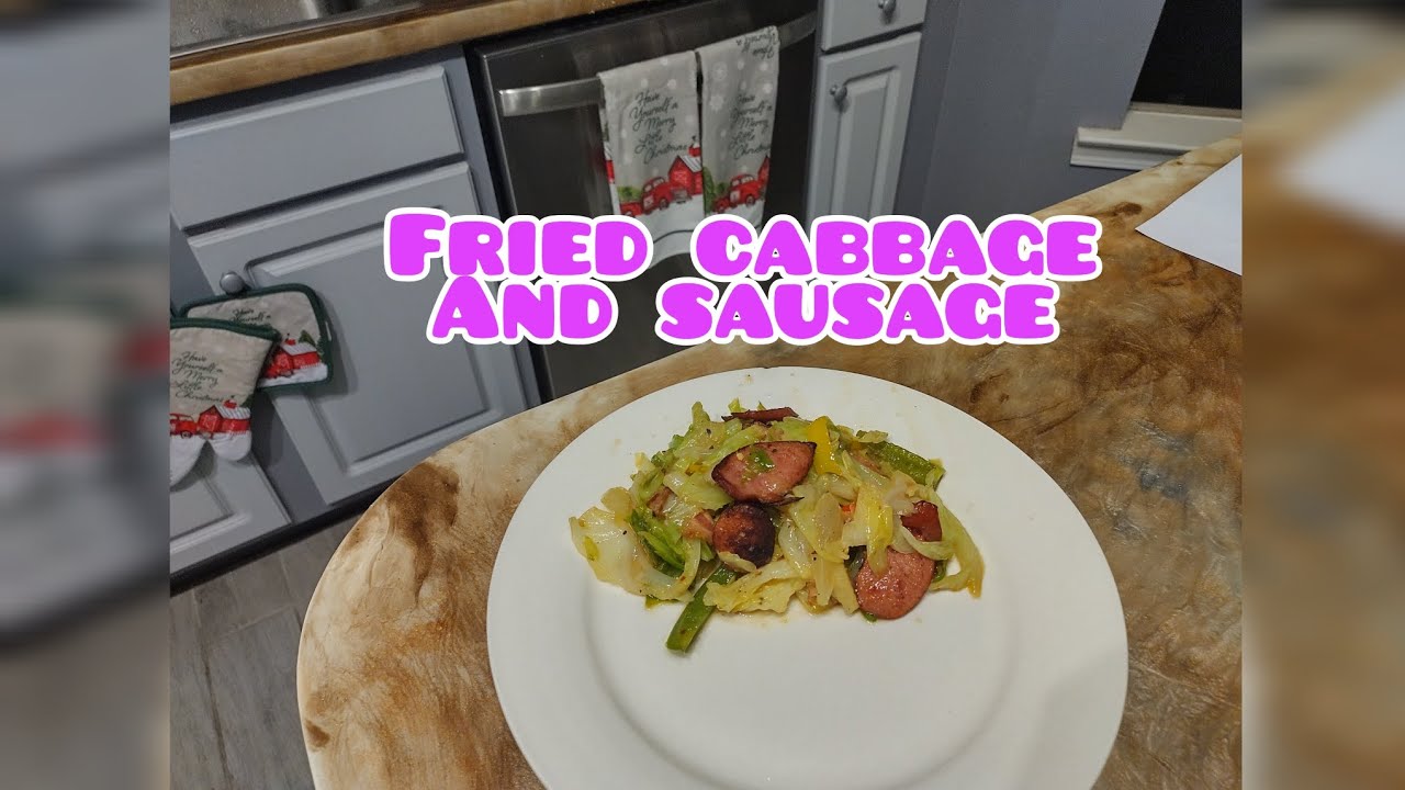 Vlogmas Day 5 - How to make Fried Cabbage and Sausage #Ray Mack's ...