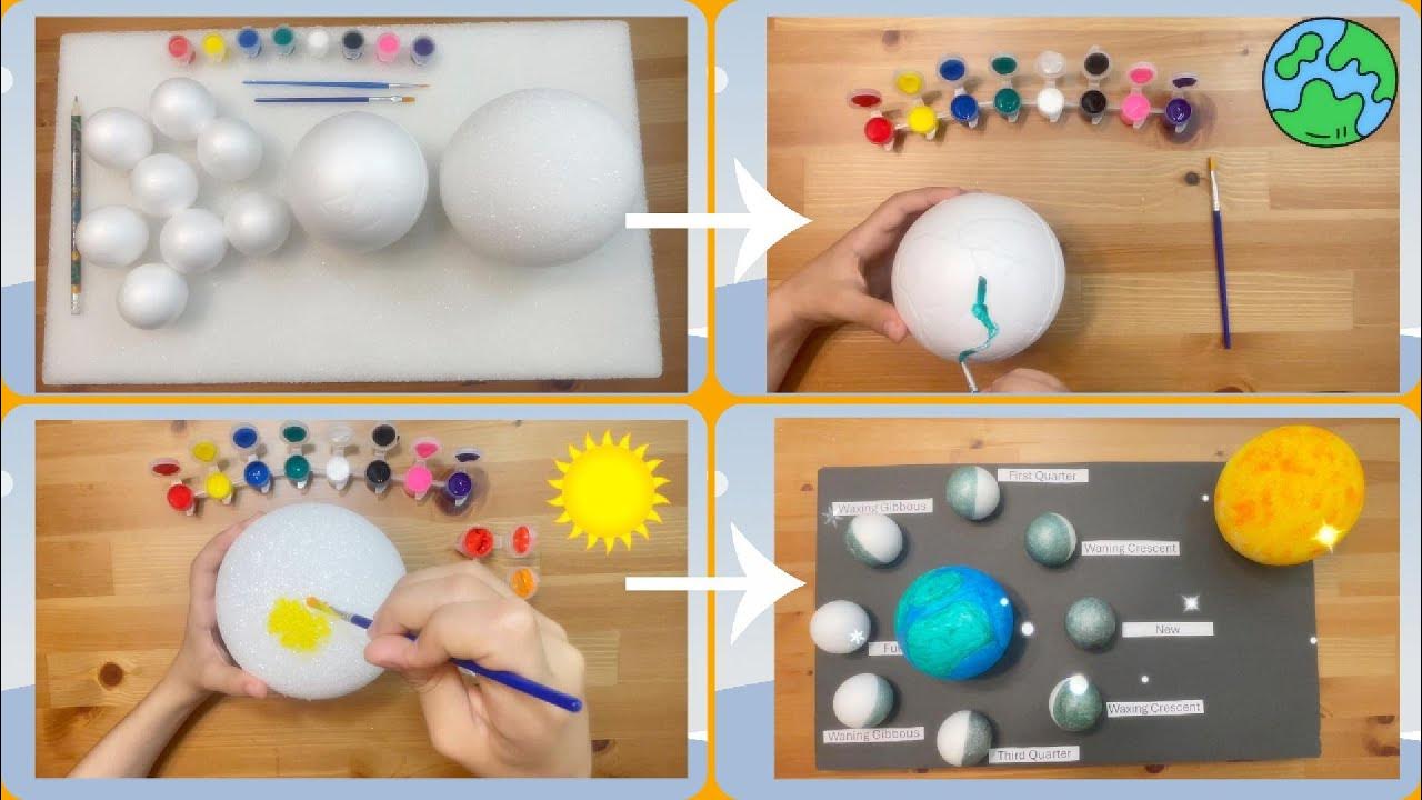 "DIY Lunar Magic: Crafting Your Own Moon Phases Wall Decor 🌕🌖🌗🌘🌑" - YouTube