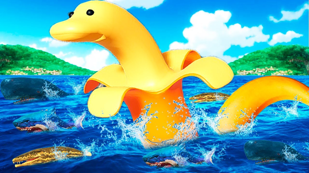 LA LEYENDA DE LA GRAN BANANA SERPIENTE MARINA | FEED AND GROW FISH ...